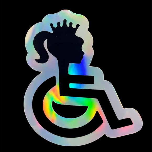 Hand Crafted | Wall Decor | Princess Handicap Holographic Waterproof ...